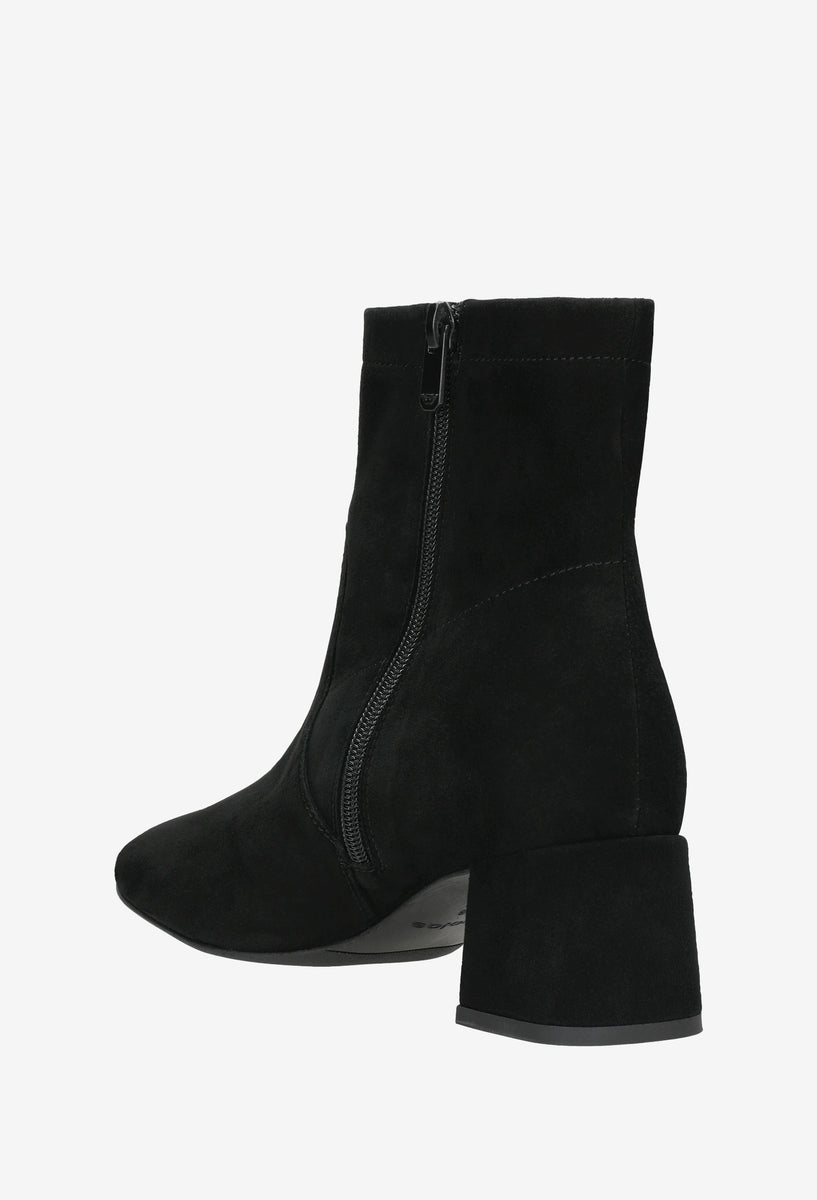 Wojas Black Leather Ankle Boots with Silver Logo | 5509461 – Luxahaus ...